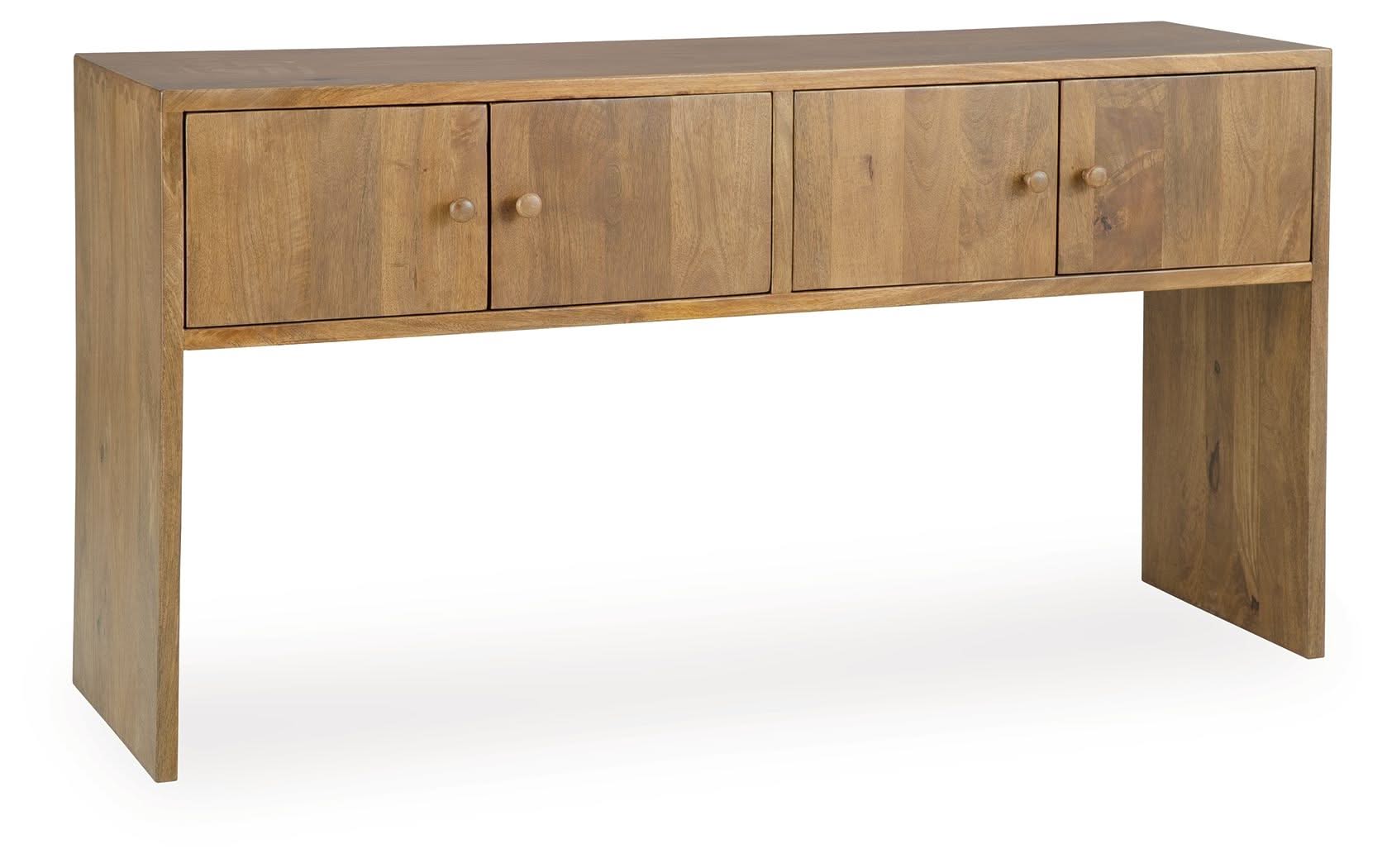 Ella Grove - Console - Rich Brown - | Free Shipping | Exclusive Furniture