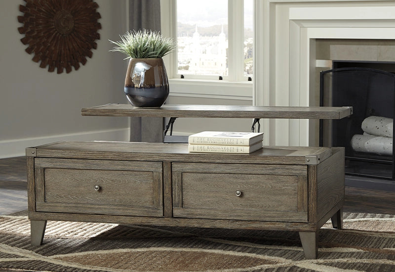 Memphis Brown Modern Rustic Lift Top Coffee Table - | Free Shipping ...