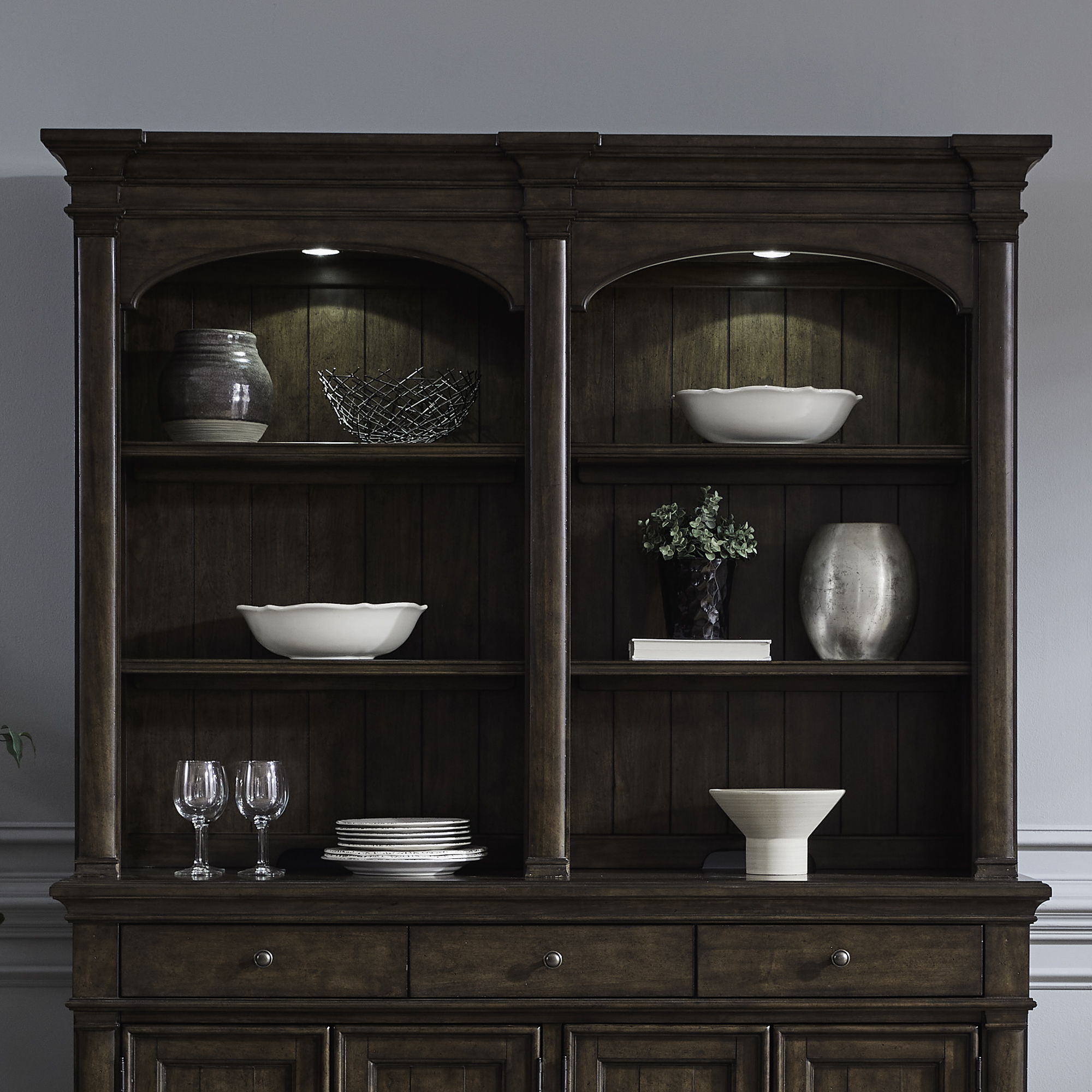 Arden Road - Buffet Hutch - Satin Cherry - | Free Shipping | Exclusive ...