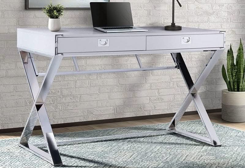Evie White Desk - | Free Shipping | Exclusive Furniture